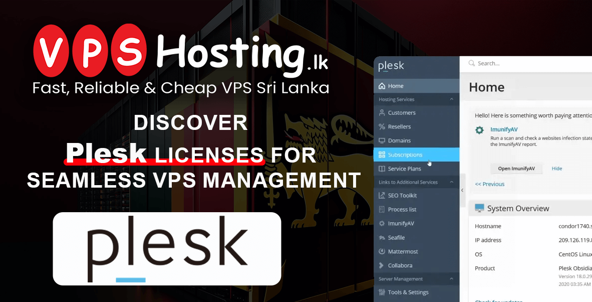 Plesk Licenses - VPS Hosting.lk